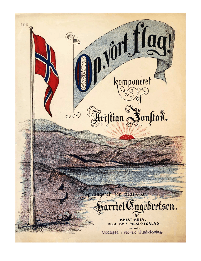 Op vort flag! Sheet music for Piano (Solo) | Musescore.com
