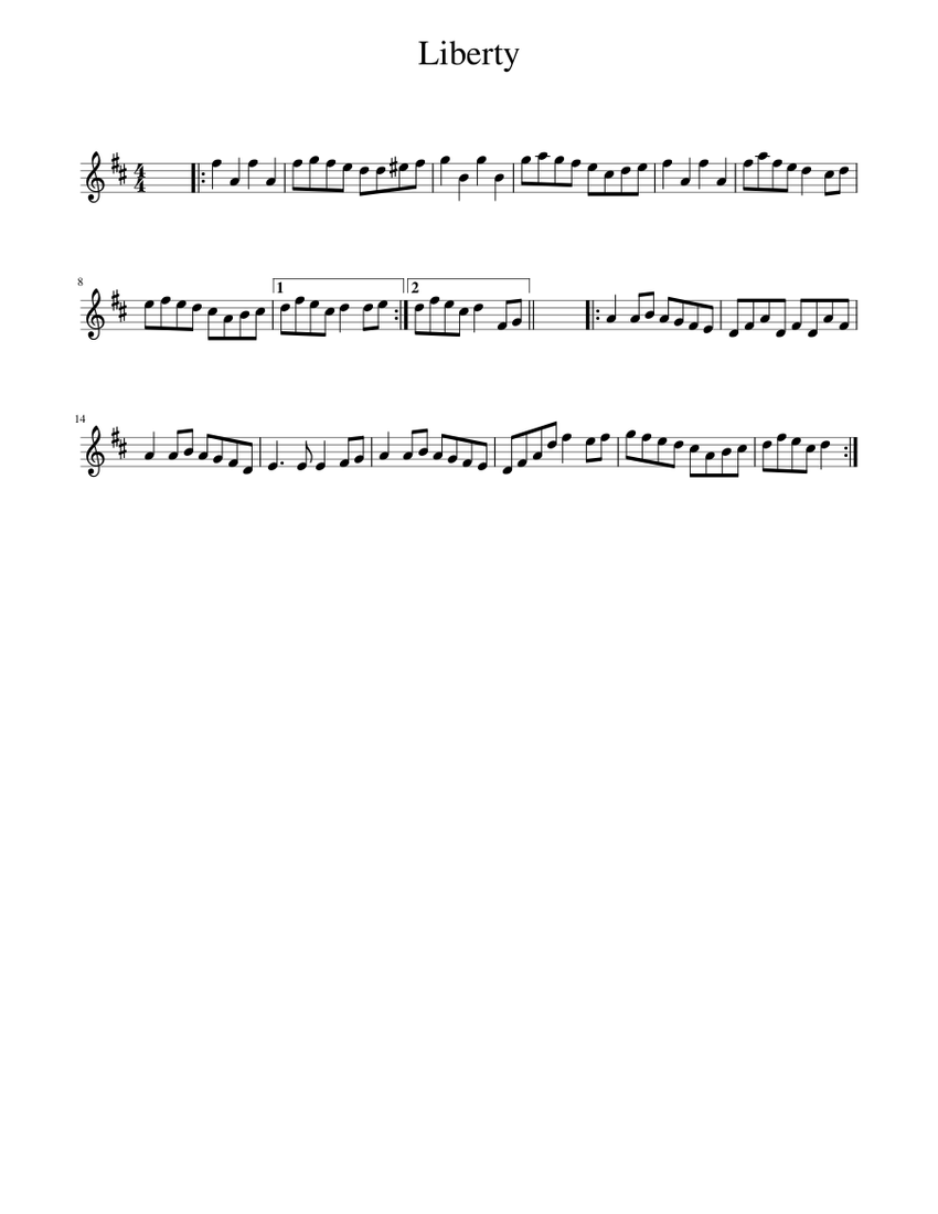 Liberty Sheet music for Piano (Solo) | Musescore.com