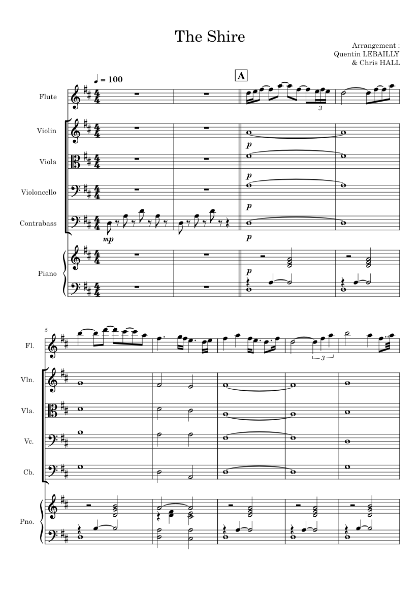 The Shire Sheet music for Piano, Flute, Contrabass, Violin & more ...