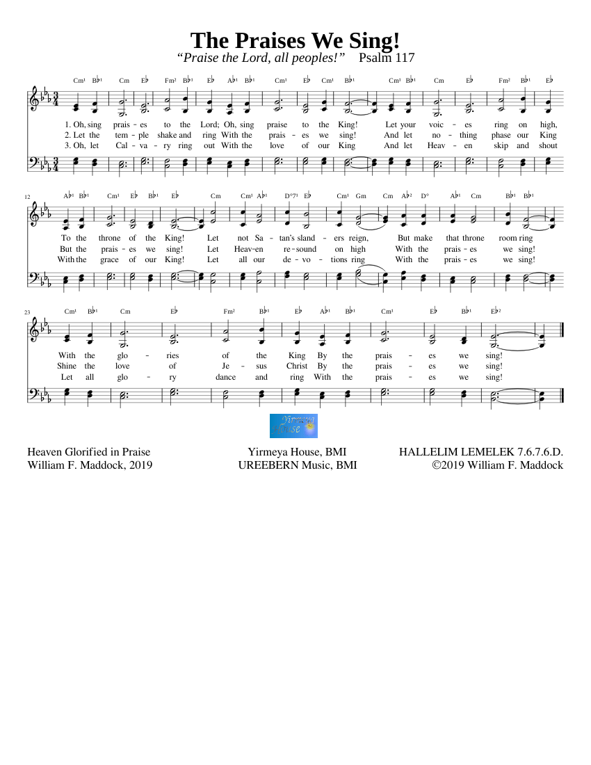 The Praises We Sing! Sheet music for Strings group (String Duet ...