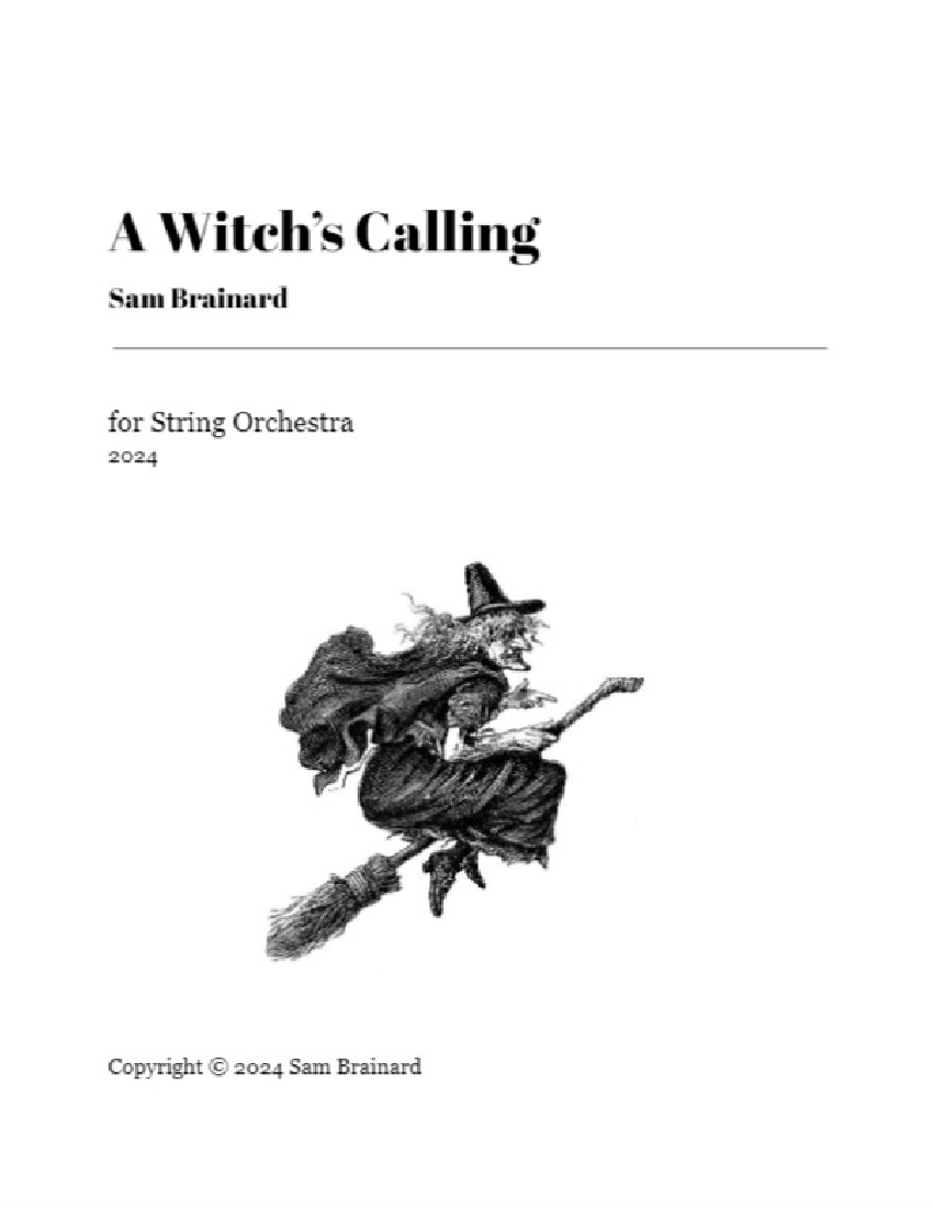 A Witch's Calling Sheet music for Strings group (String Ensemble ...