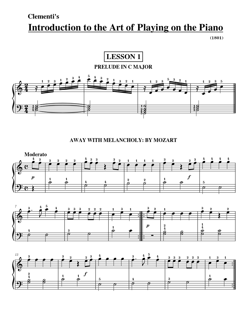 Introduction to the Art of Playing the Pianoforte, Op.42 - Muzio ...