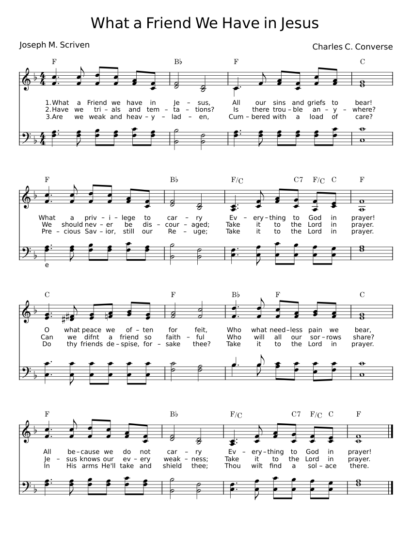 What A Friend We Have In Jesus - Joseph M. Scriven, Mahalia Jackson ...