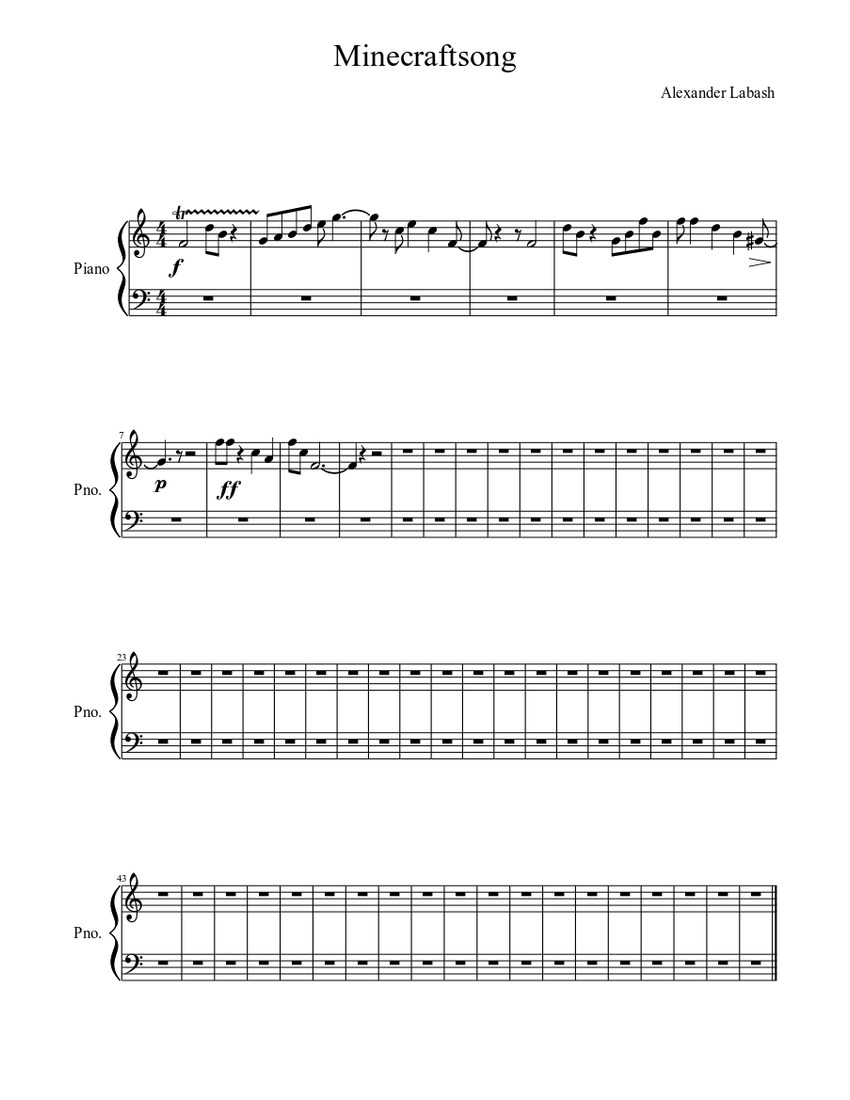 Fun With Musescore Sheet music for Piano (Solo) | Musescore.com