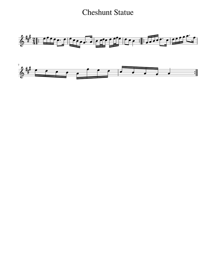 Cheshunt Statue Sheet music for Piano (Solo) | Musescore.com