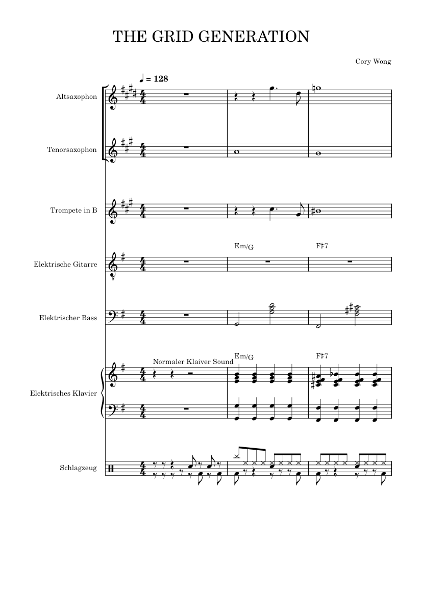 The Grid Generatio - Cory Wong(feat. Louis Cole) Sheet Music with ...