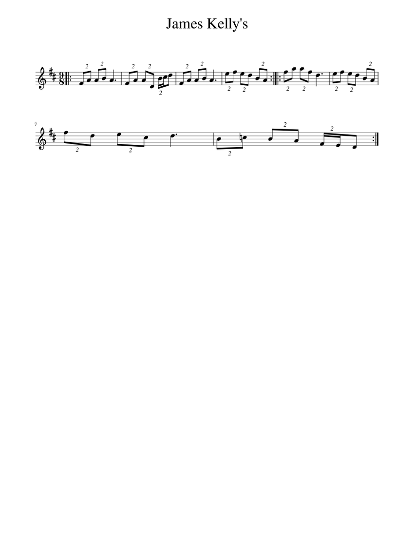 James Kelly's Sheet music for Piano (Solo) | Musescore.com