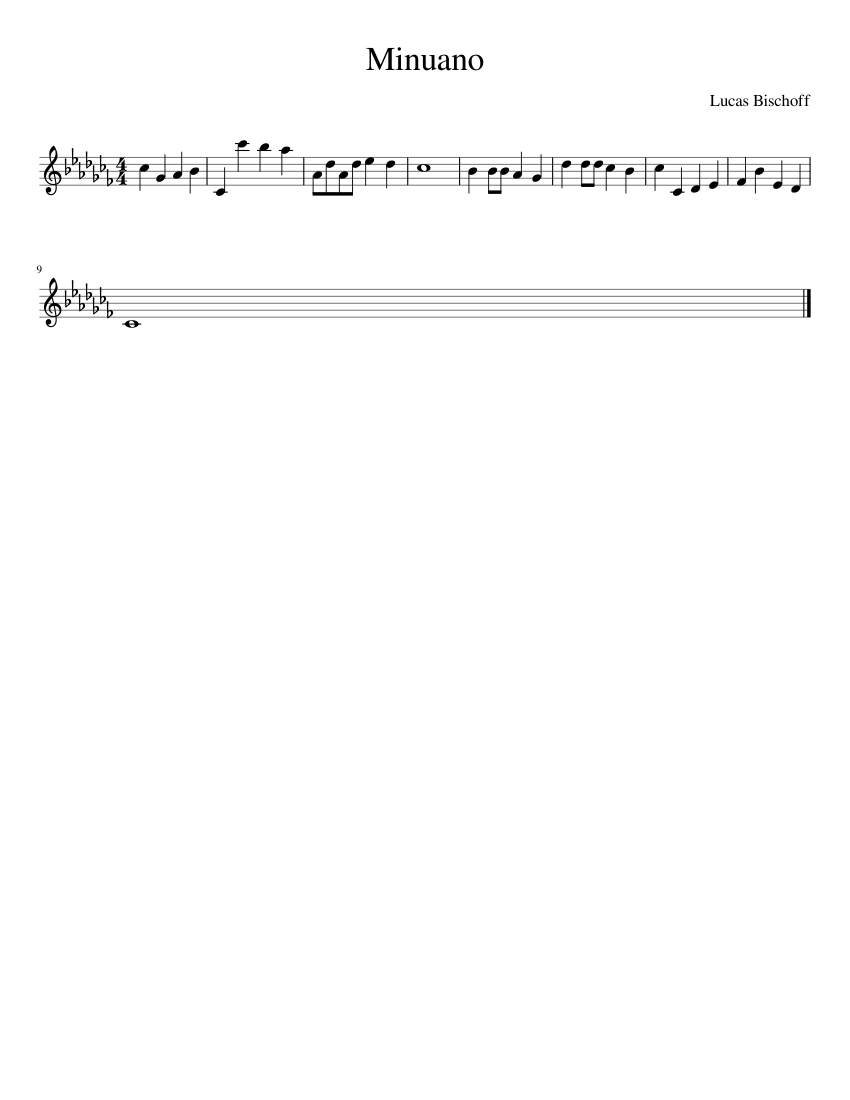 Minuano Sheet music for Piano (Solo) Easy | Musescore.com