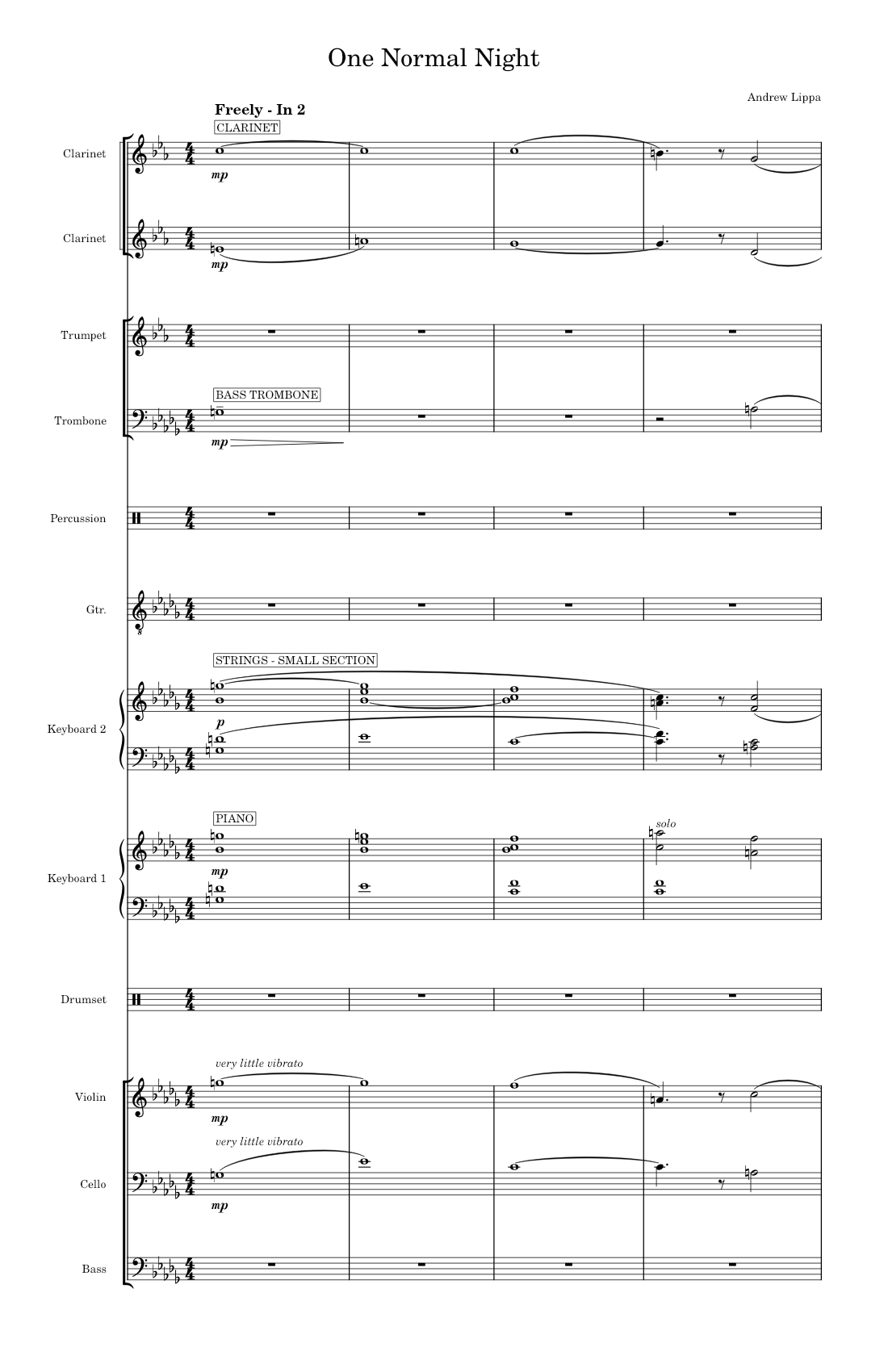 One Normal Night from The Addams Family | Andrew Lippa Sheet Music with ...