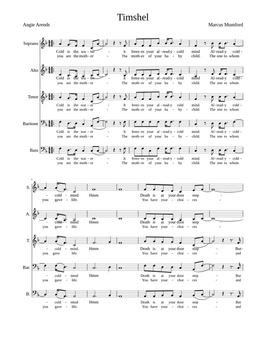 Timshel Sheet music for Bass guitar (Solo) | Musescore.com