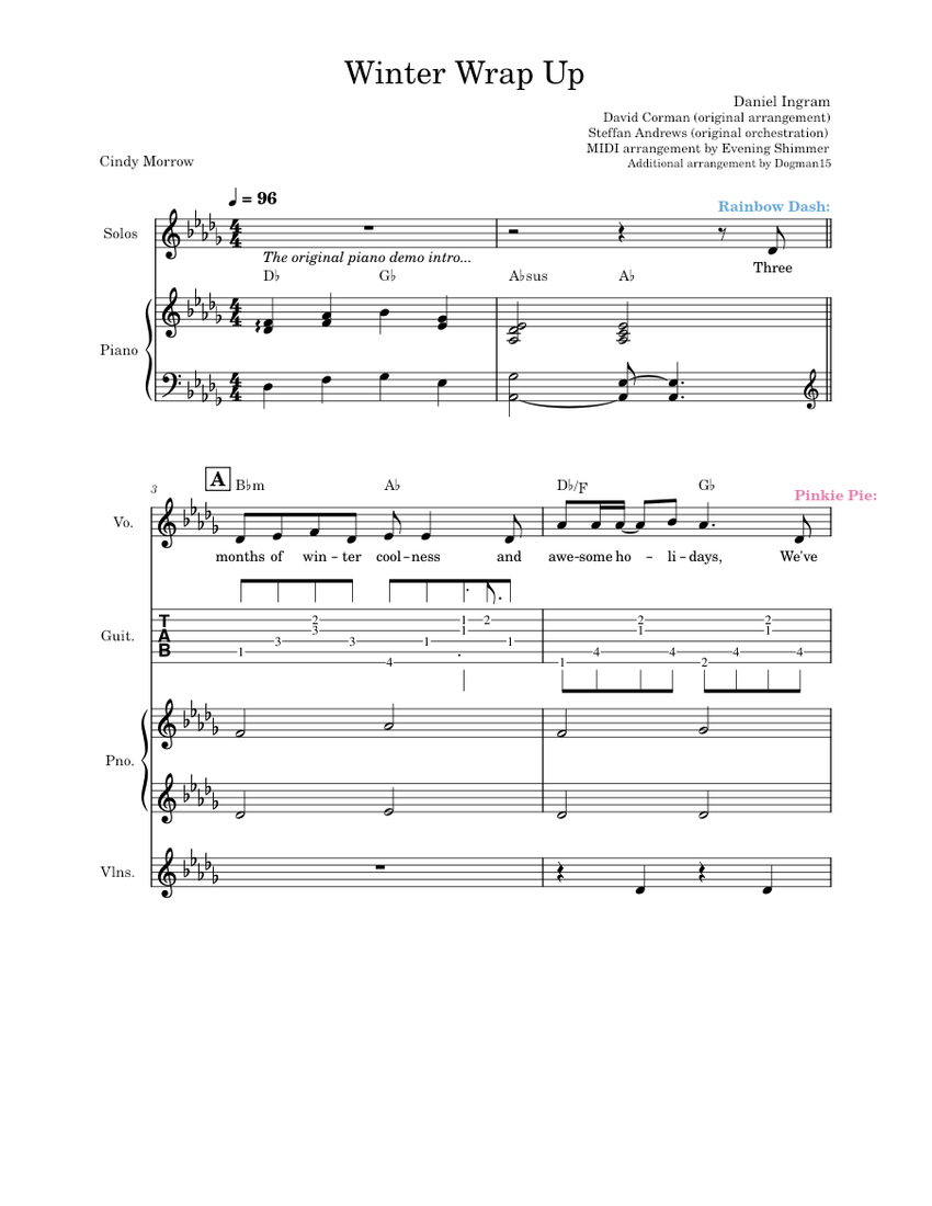 Winter Wrap Up – Daniel Ingram Sheet music for Piano, Alto, Vocals ...