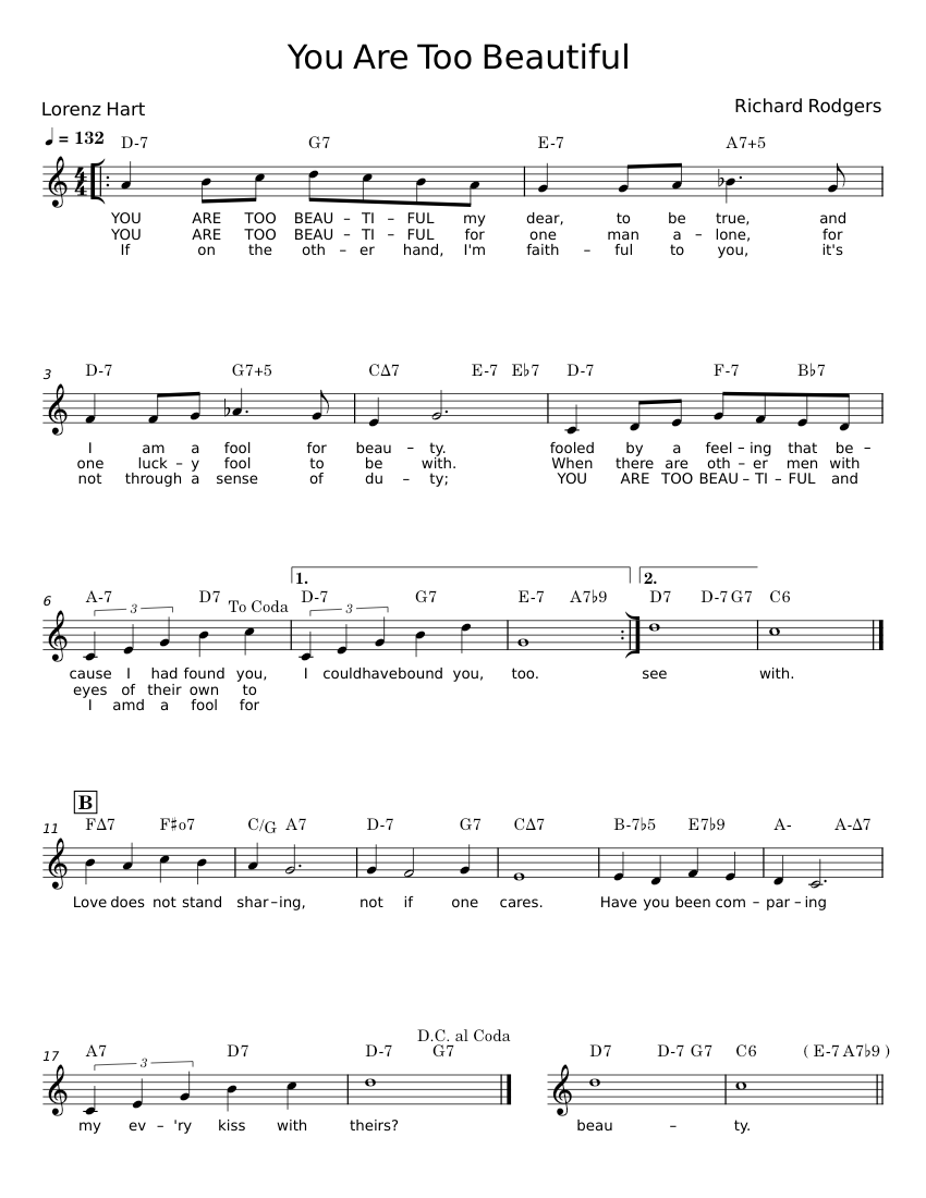 you-are-too-beautiful-richard-rodgers-sheet-music-for-synthesizer