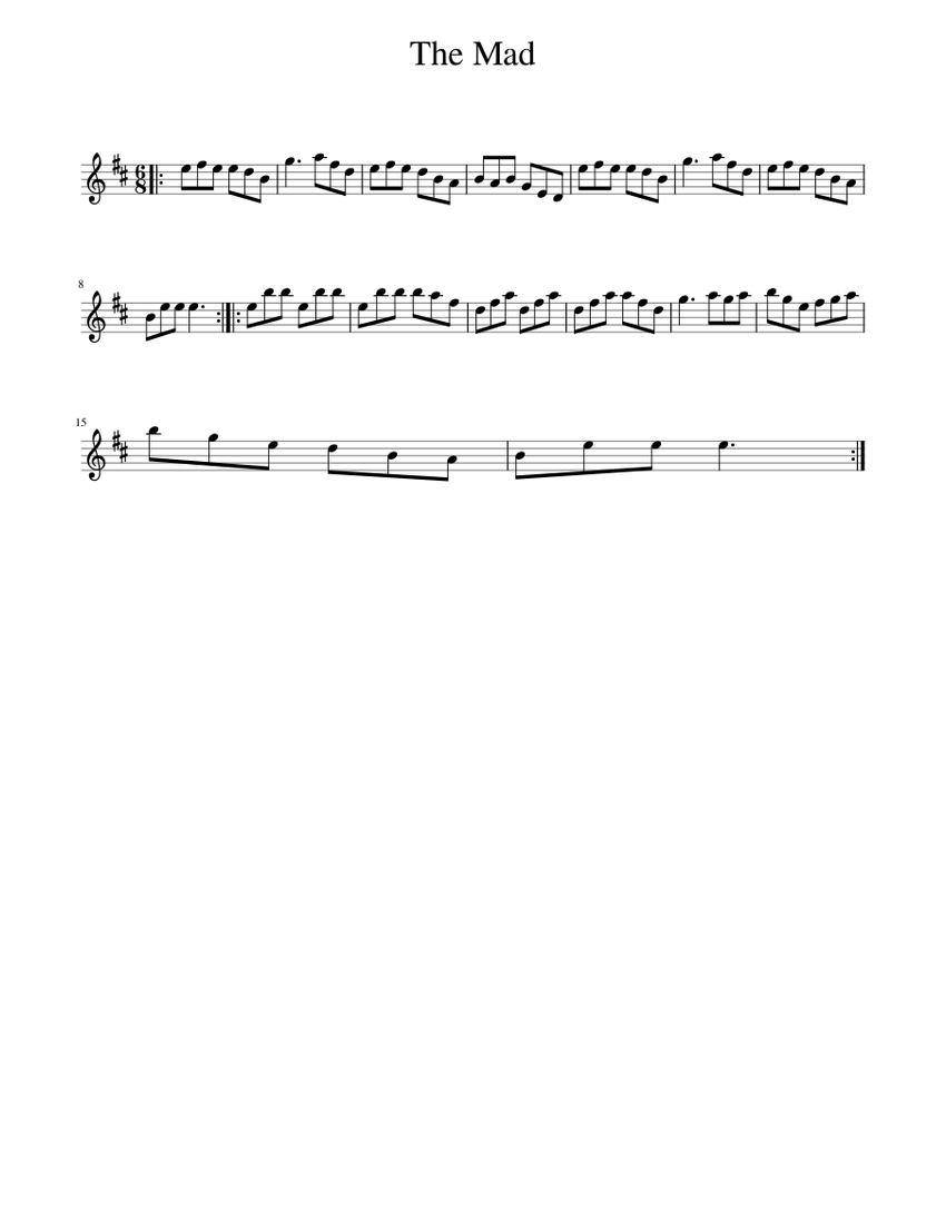 The Mad Sheet music for Piano (Solo) | Musescore.com