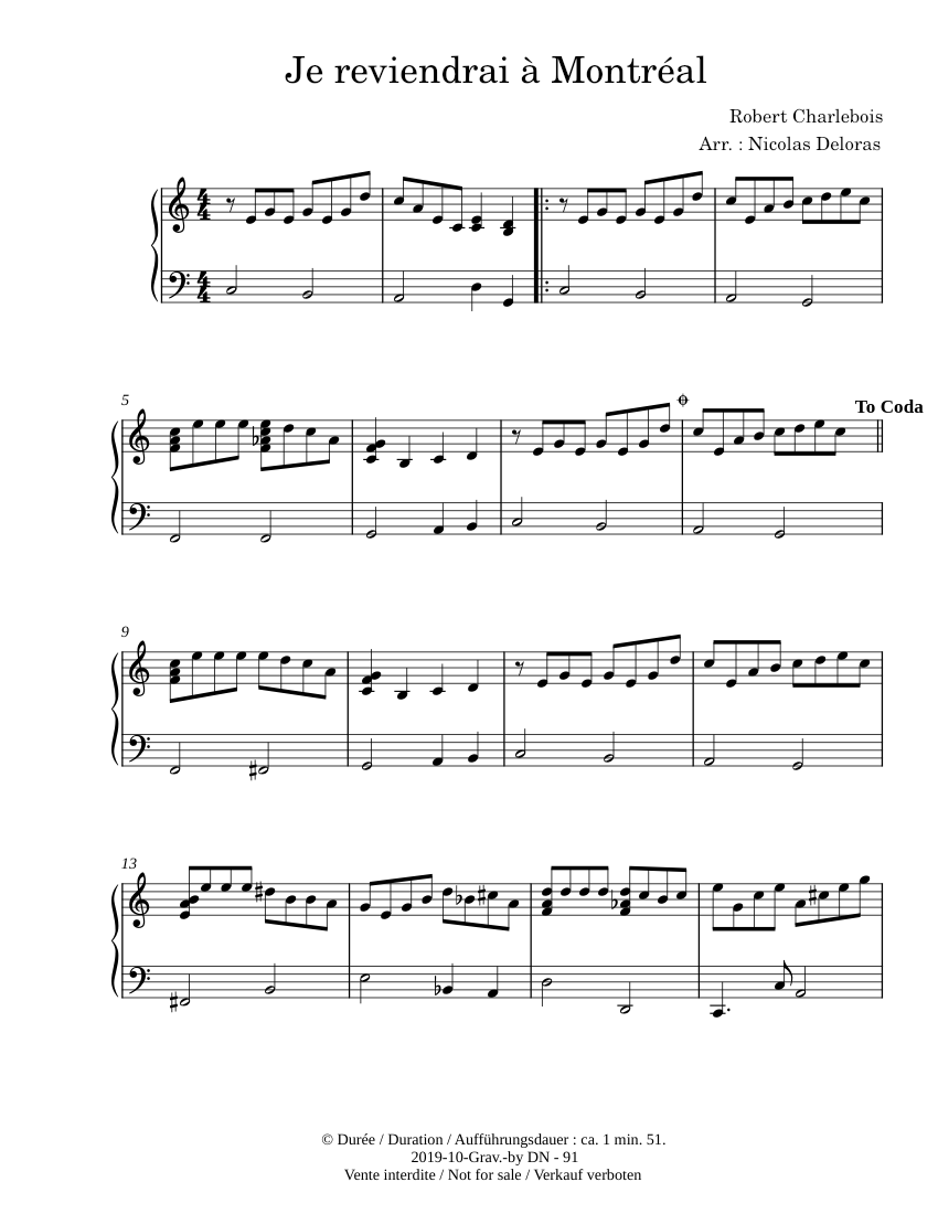 Je reviendrai à montréal – Robert Charlebois Je reviendrai à Montréal ...