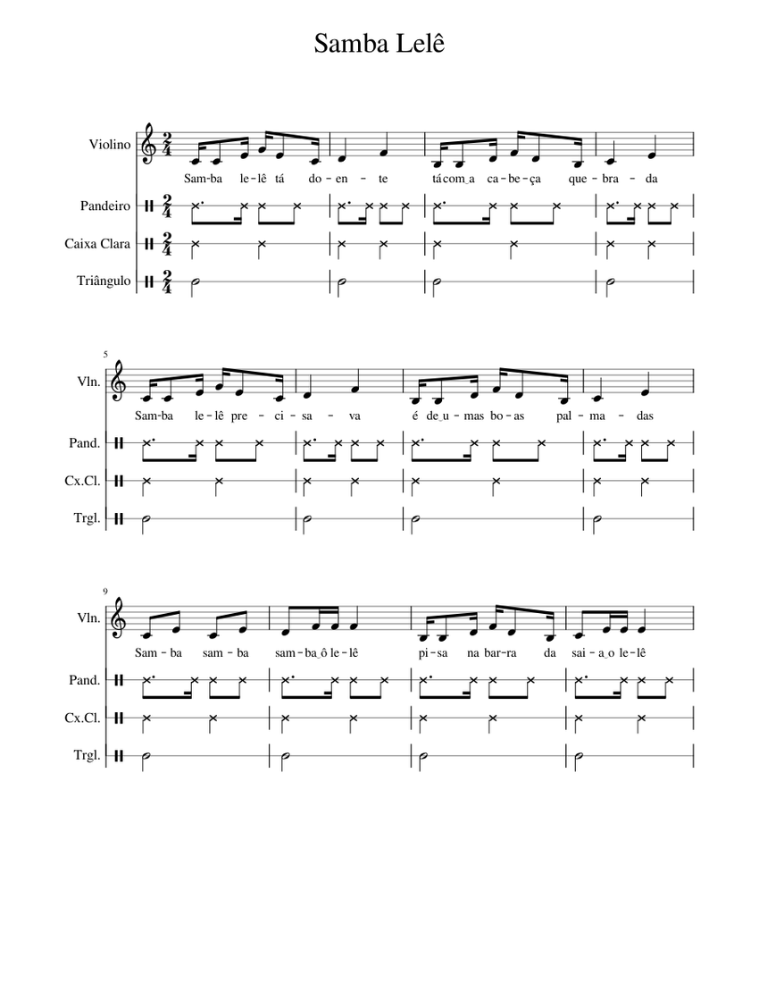 Samba Lele.rev1 1 - piano tutorial