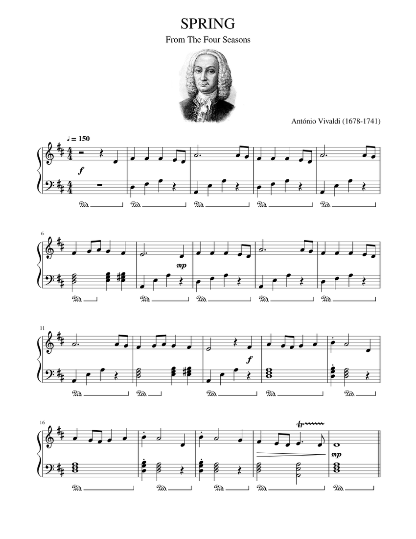 SPRING Sheet music for Piano (Solo) | Musescore.com