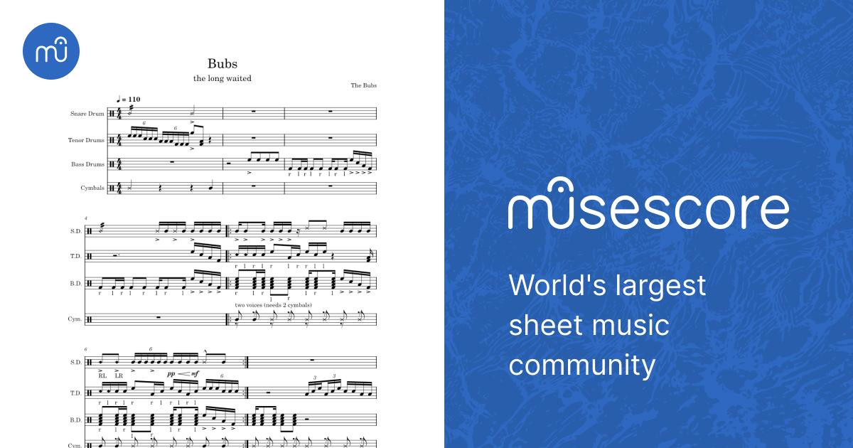 Bubs Sheet music for Tuba, Synthesizer, Trumpet other (Indoor ...