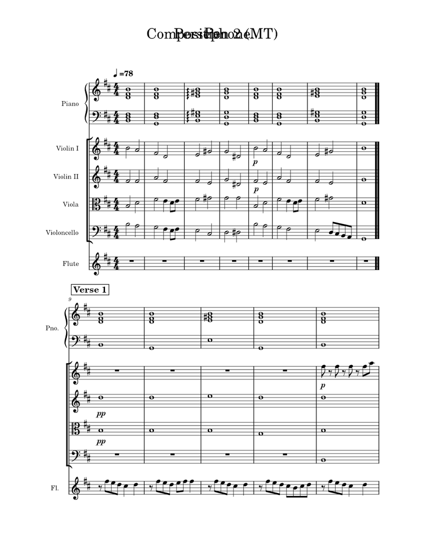 Persephone- Maria Jose Alcocer Sheet music for Piano, Flute, Violin ...