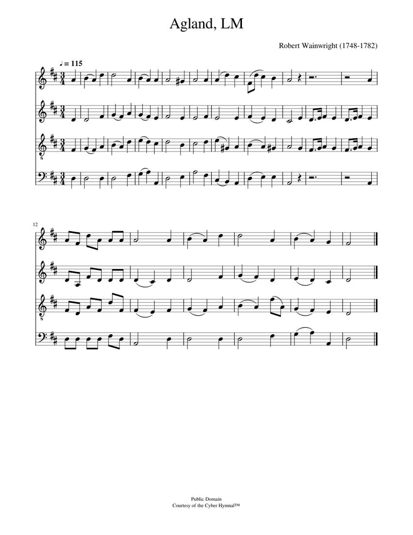 My god, how endless is thy love - Robert Wainright Sheet music for ...