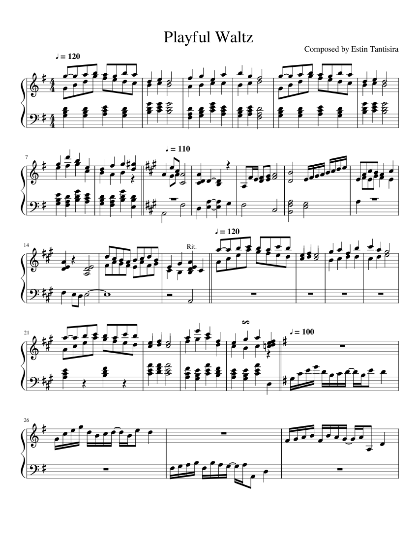 Music Theory Composition Sheet music for Piano (Solo) | Musescore.com