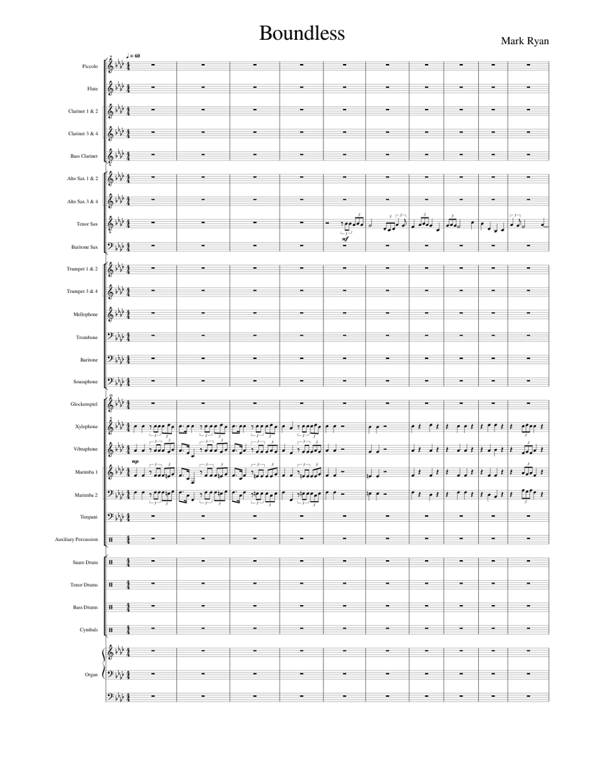 Boundless Sheet music for Trombone, Organ, Tuba, Flute piccolo & more ...