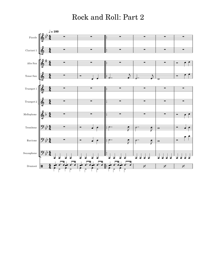 Rock and roll part 2 – Gary Glitter Rock and Roll Part 2 Sheet music ...