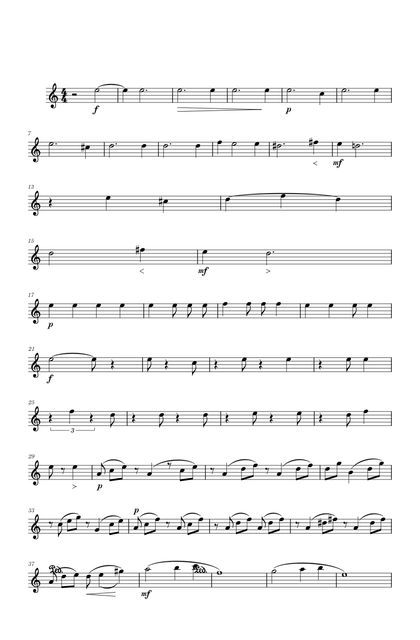 01 - Concerto pour une voix - Sax alto 1 – Stephane Pugin Sheet music ...