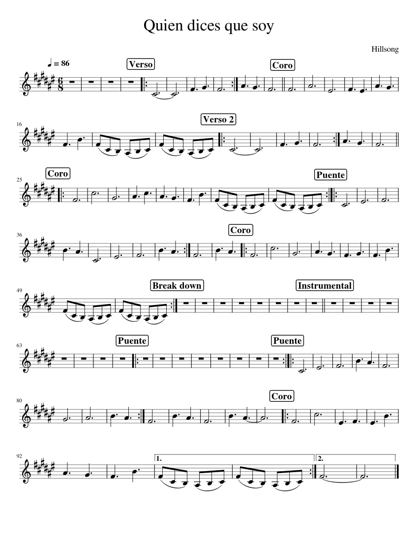 Quien Dices Que Soy Sheet Music For Violin Solo Musescore quien-dices-que-soy-sheet-music-for-violin-solo-musescore