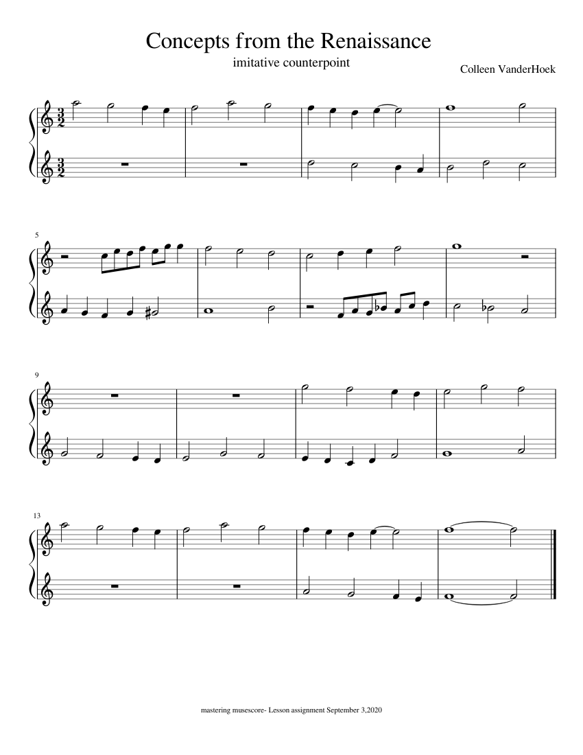 Concepts from the Renaissance Sheet music for Piano (Solo) | Musescore.com