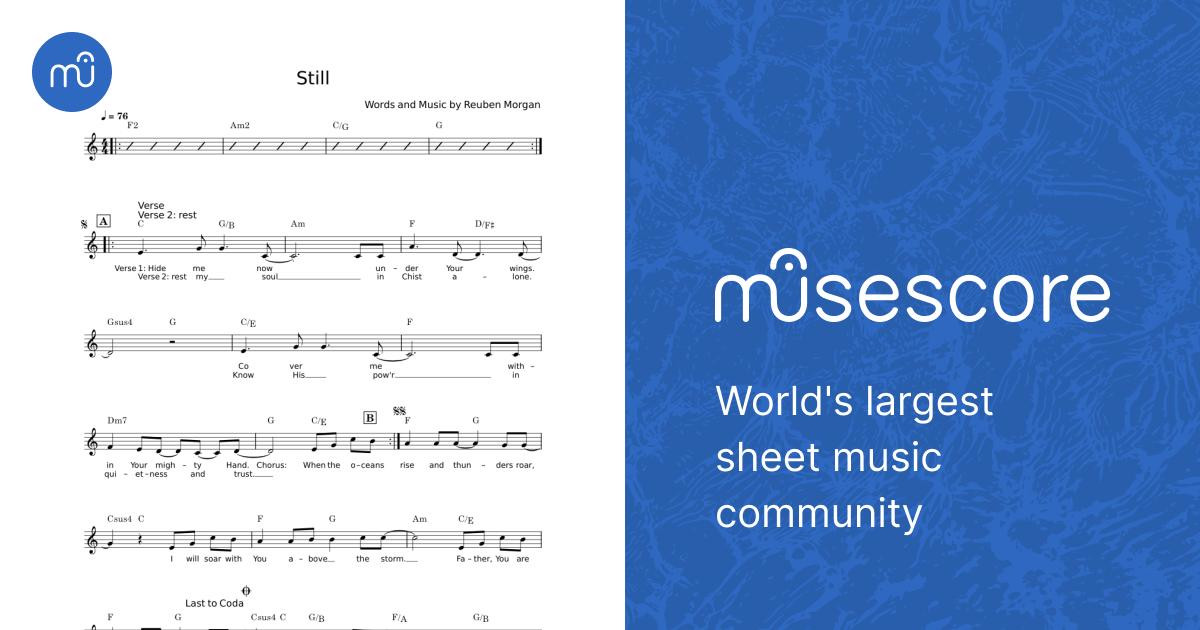 Still - Reuben Morgan Sheet music for Synthesizer (Solo) | Musescore.com