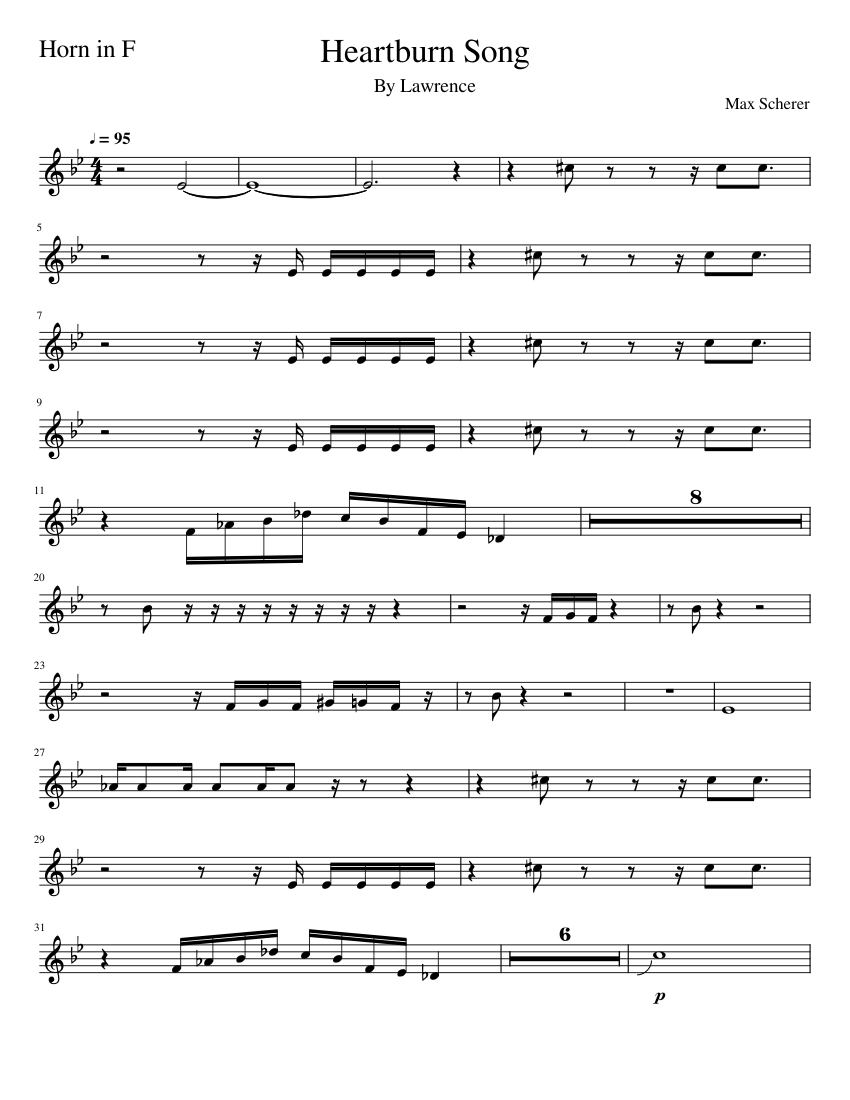 final-Horn in F Sheet music for French horn (Solo) | Musescore.com