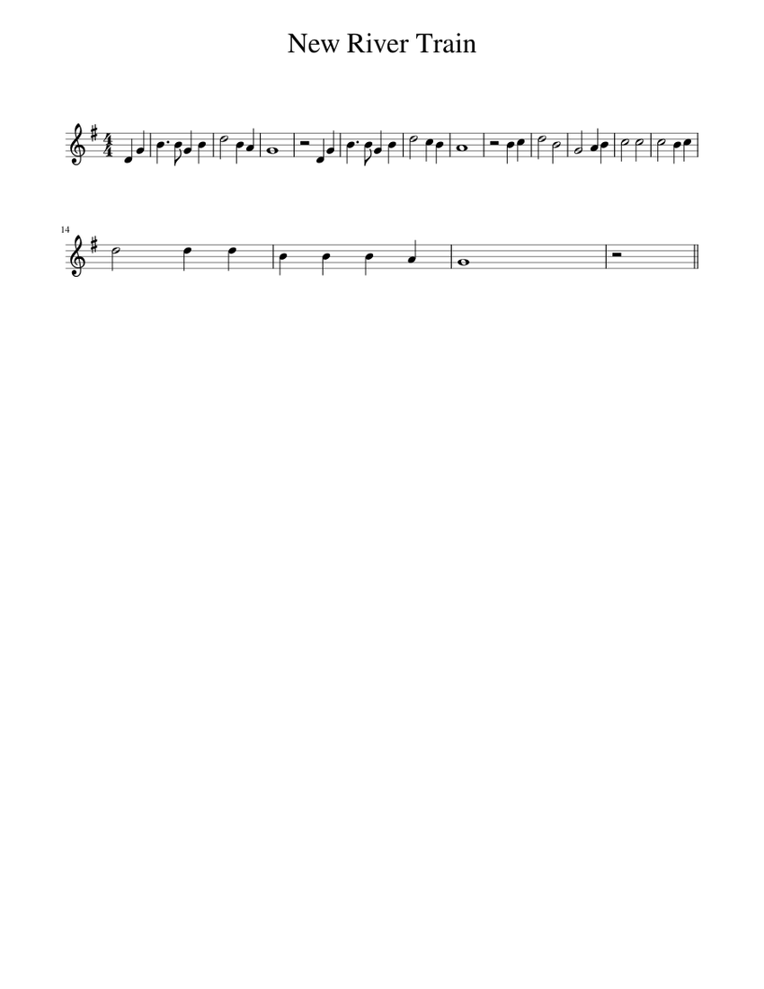 New River Train Sheet music for Piano (Solo) Easy | Musescore.com