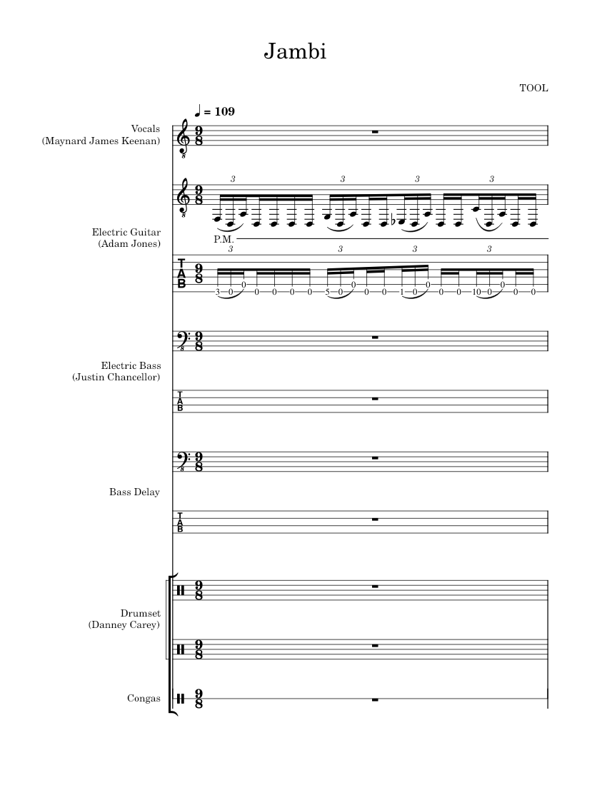 Jambi - TOOL - piano tutorial