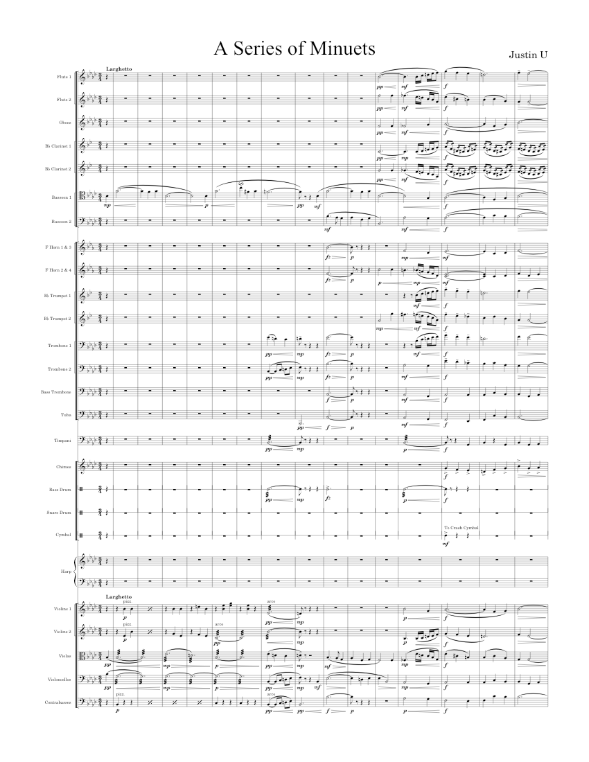 Symphony No.1 in Eb (mvmt 2 draft 3) Sheet music for Trombone, Tuba ...