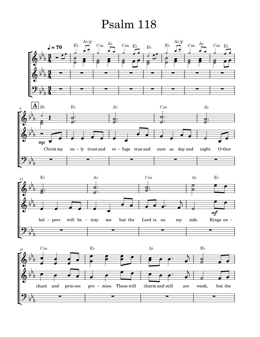 Psalm 118 – Noah Fields Psalm 118 Sheet music for Vocals, Female, Male ...