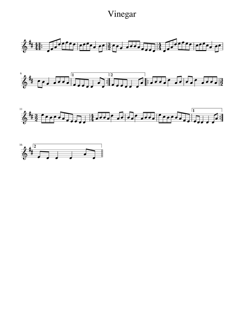 Vinegar Sheet music for Piano (Solo) Easy | Musescore.com