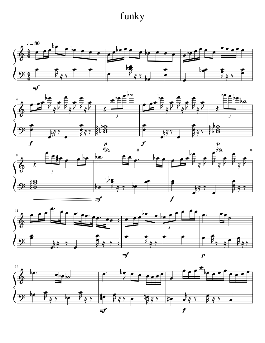 Wonky Stomp Sheet music for Piano (Solo) | Musescore.com
