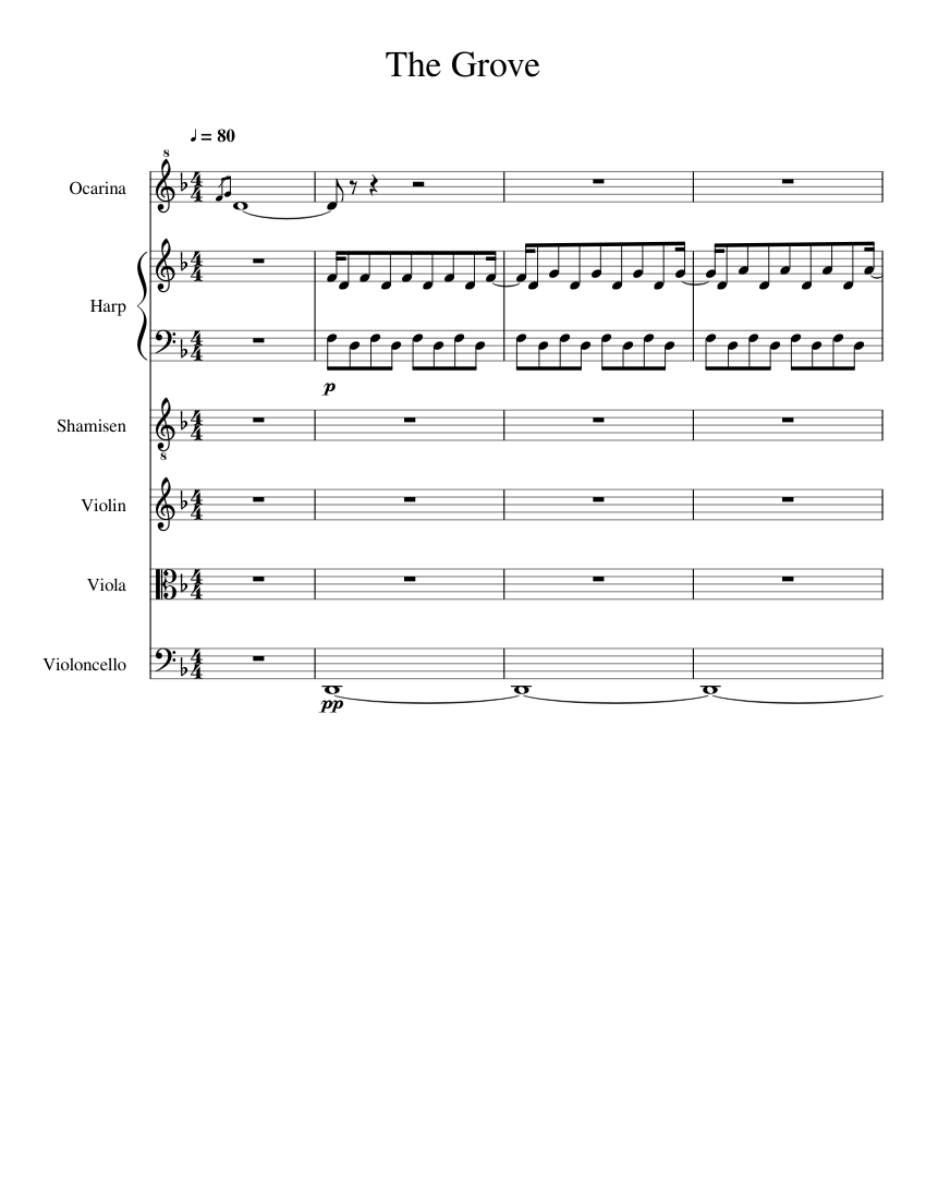 The Grove Sheet music for Violin, Viola, Cello, Harp & more instruments ...