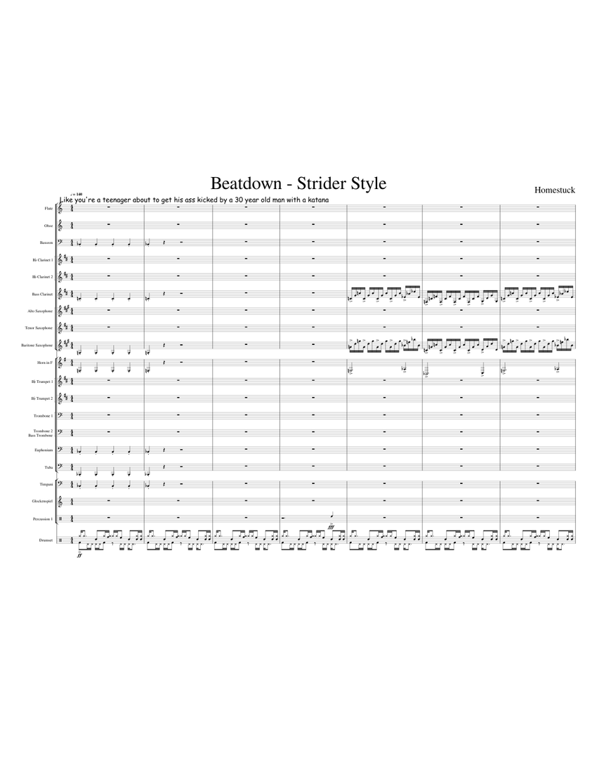 Beatdown - Strider Style Sheet music for Trombone, Euphonium, Tuba ...