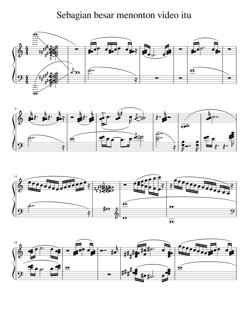 Alphabets and numbers Sheet music for Piano (Solo) | Musescore.com