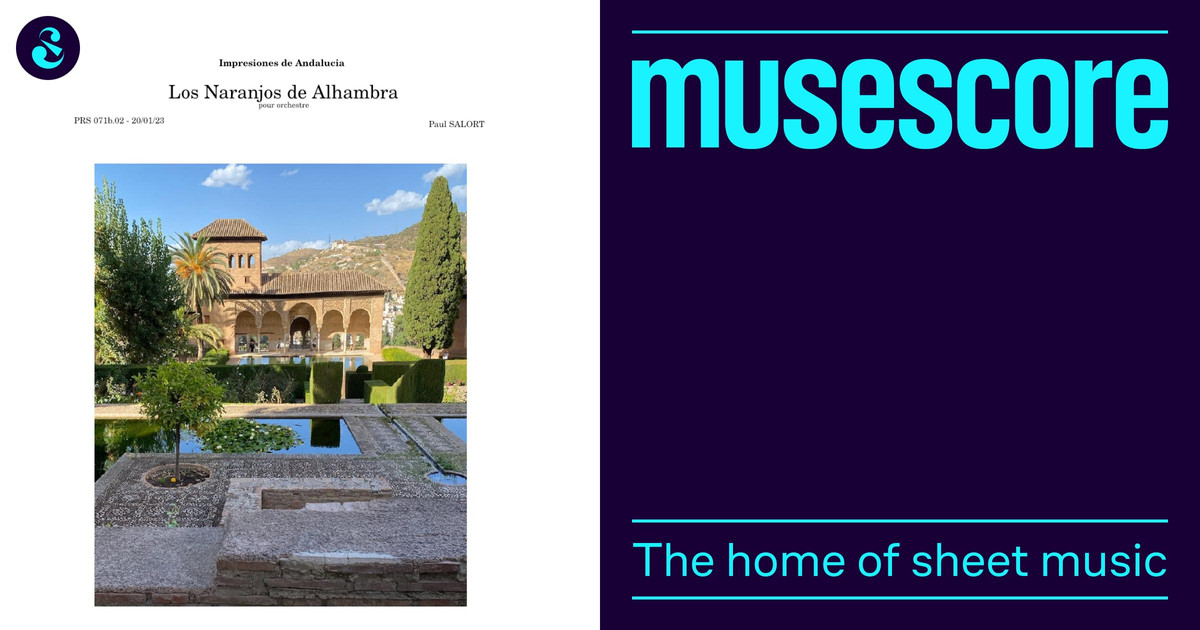 PRS 071b 02 Los naranjos de la Alhambra MS4 Sheet music for Tuba, Flute ...