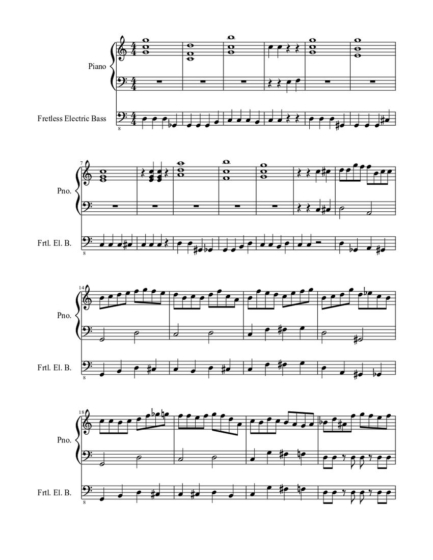 Smooth Summer's Jazz (unfinished Sheet music for Piano (Solo ...