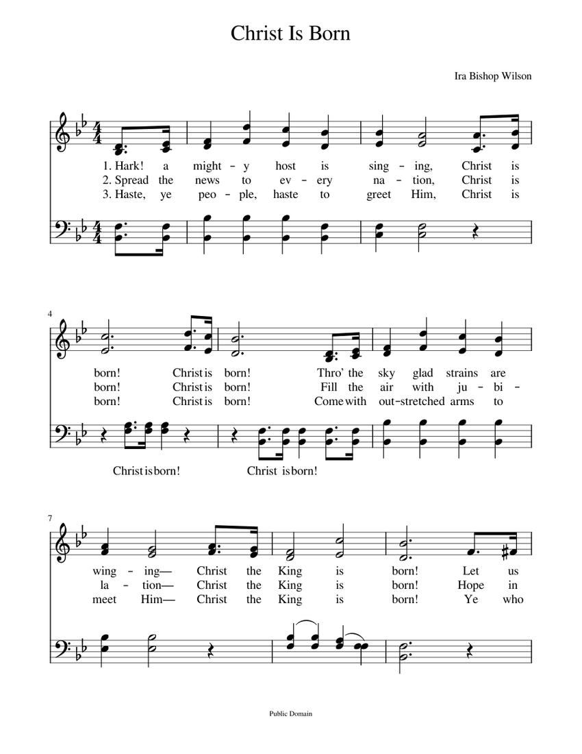 Hark! a mighty host is singing - Ira Wilson - piano tutorial