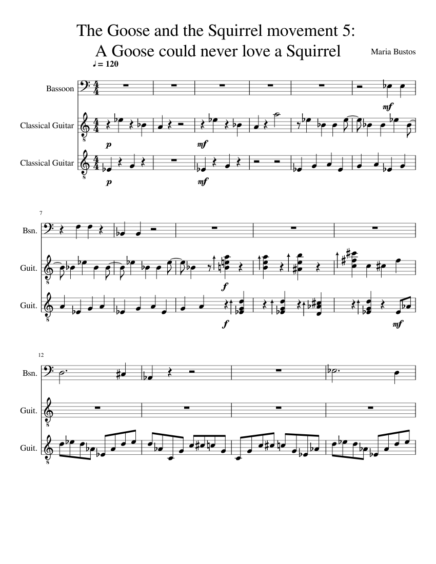 The Goose and the Squirrel Movement V: A Goose could never love a ...