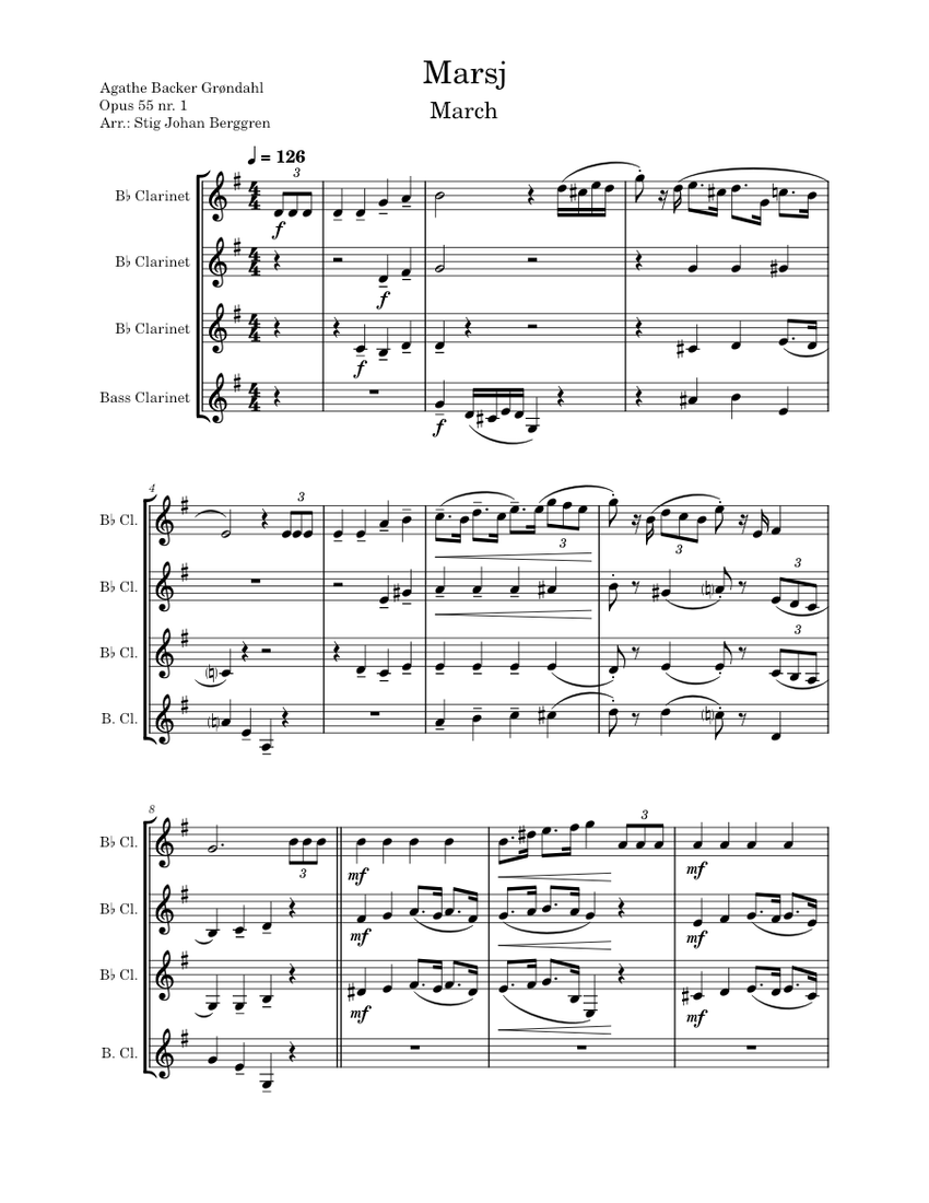 Marsj - Agathe Backer-Grøndahl - piano tutorial