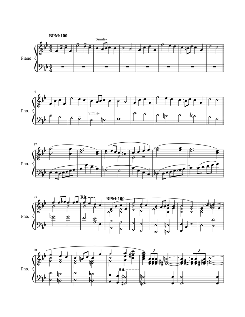 Final Fantasy IV Prologue Sheet music for Piano (Solo) | Musescore.com