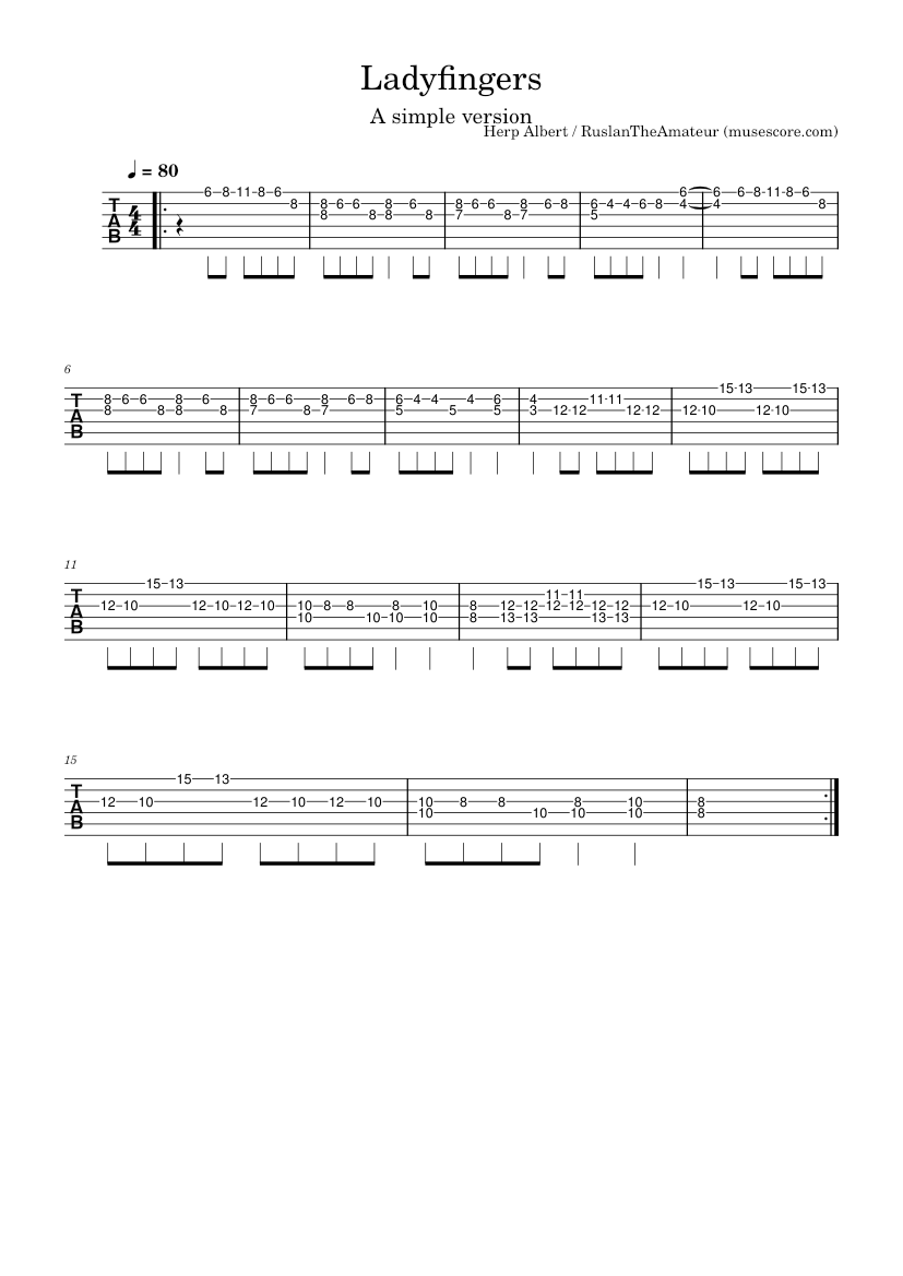 Ladyfingers – Herb Alpert & The Tijuana Brass Ladyfingers – Herb Alpert ...