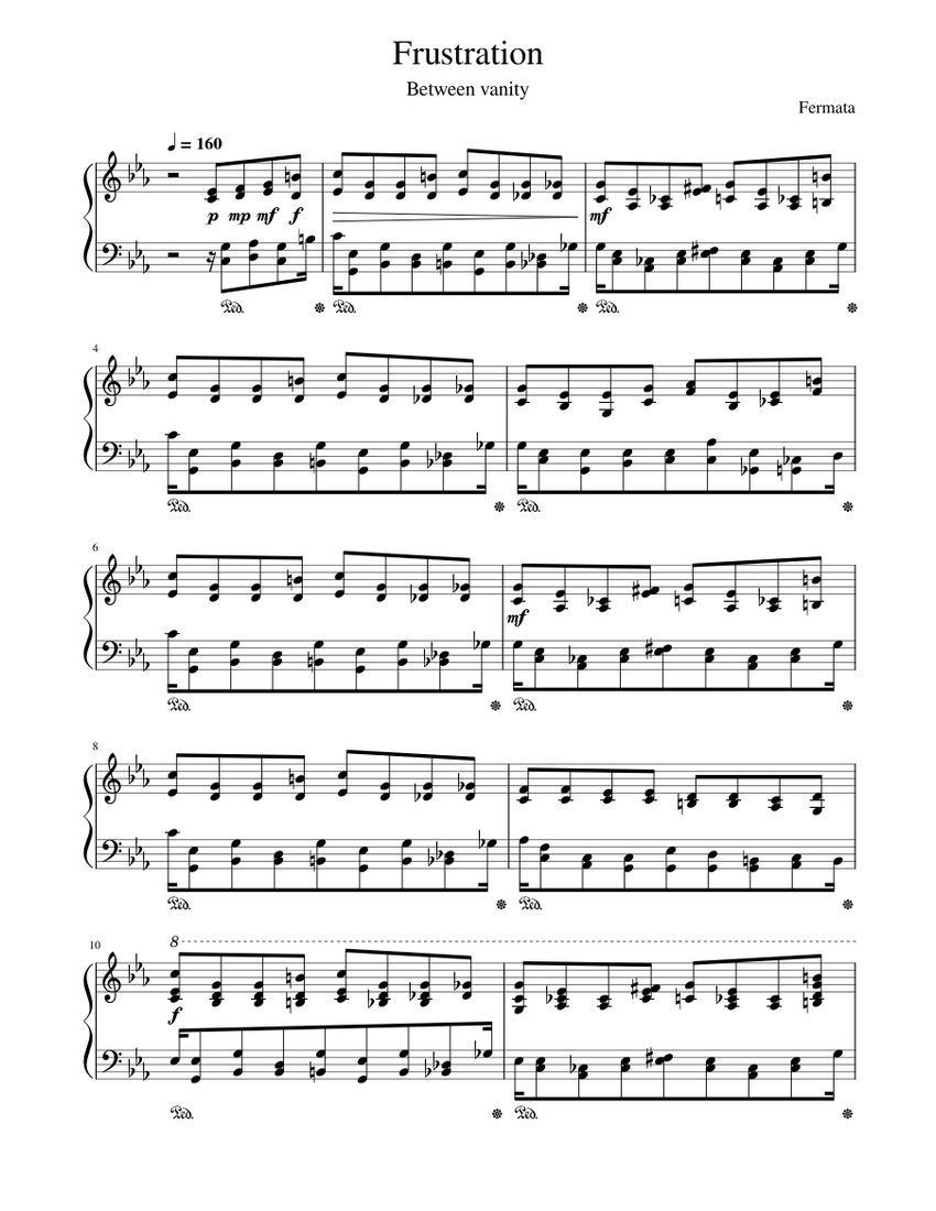 Frustration - Fermata Sheet music for Piano (Solo) | Musescore.com