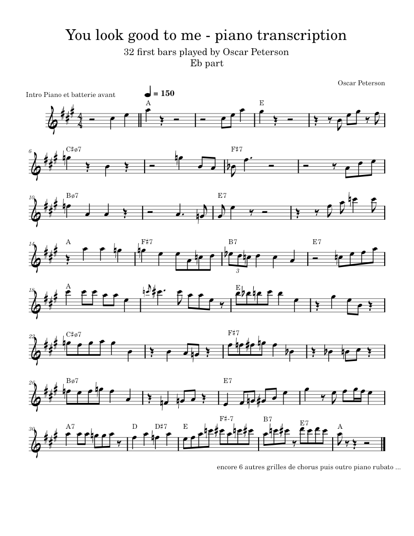 You Look Good to Me – Oscar Peterson Trio Oscar Peterson Trio You look ...