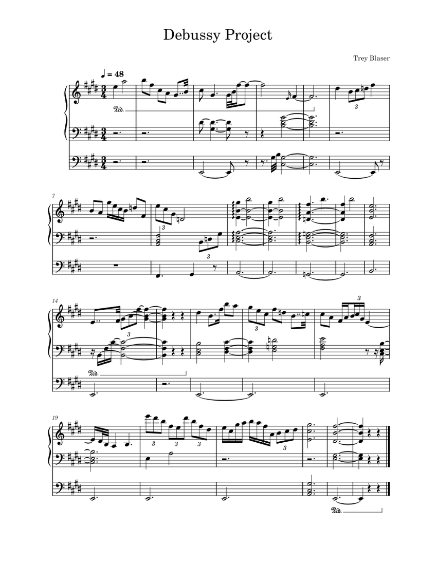 Debussy Project Sheet music for Piano (Solo) Easy | Musescore.com